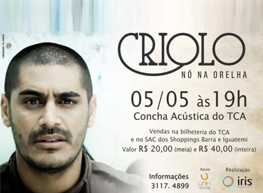 Criolo volta a Salvador em show na Concha Acústica em maio - Bahia Notícias