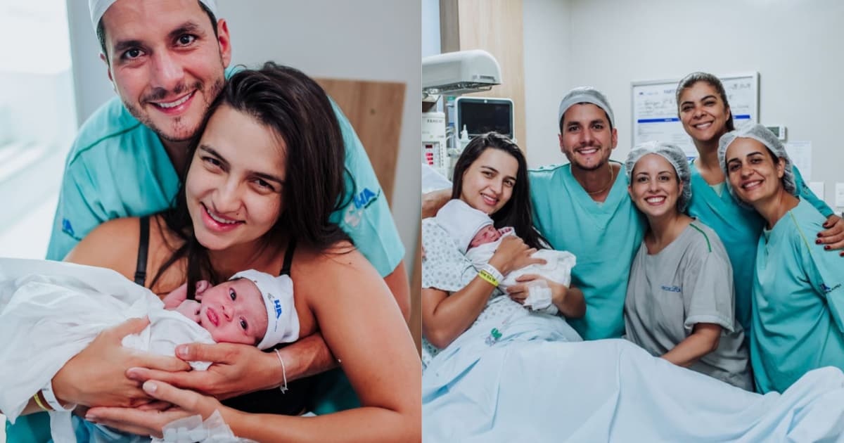 Duda Sanches e Vanessa Almeida celebram nascimento da primeira filha ...