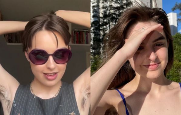 Após ser criticada, atriz Bel Moreira volta exibir pelos nas axilas ...