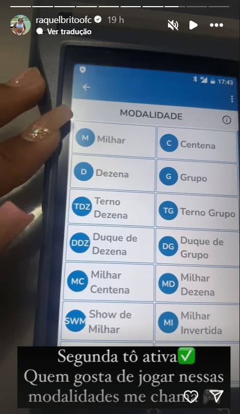 Irmã de ex-BBB Davi Brito é acusada de divulgar jogo do bicho nas redes ...