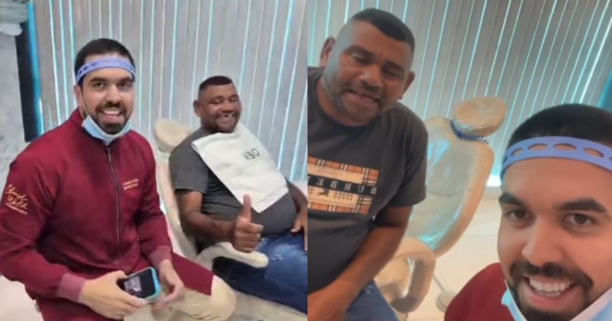 De “chapa” nova, vendedor que perdeu dentadura em show de Bell Marques ...