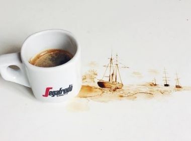 Italiana cria obras de arte com comida derramada - Bahia Notícias