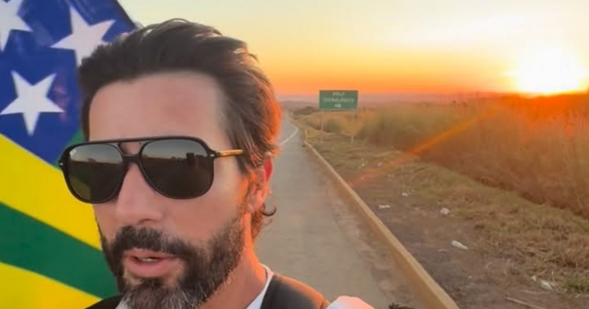 Sandro Pedroso chega a Brasília após andar 200 km em protesto político ...